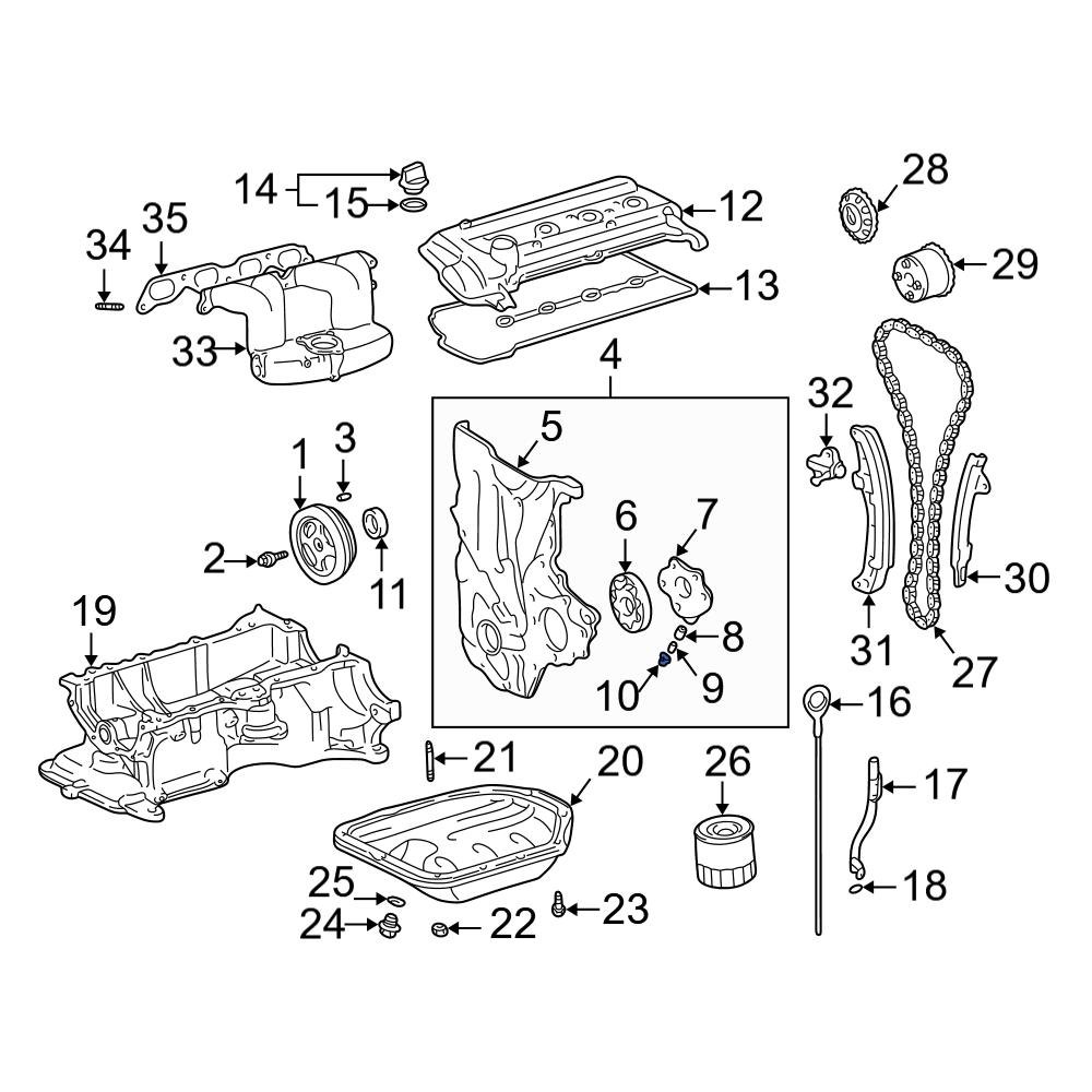 Toyota OE 9034112012 - Engine Oil Drain Plug