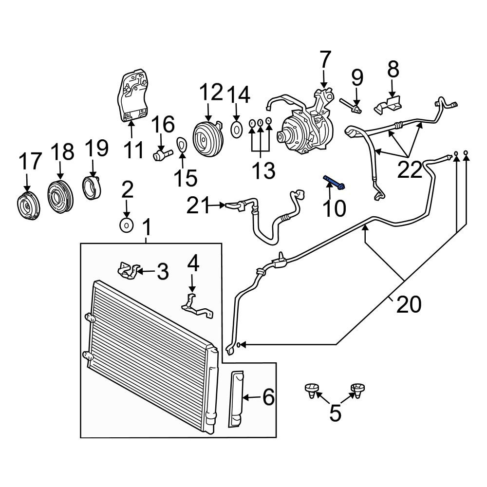 Toyota OE 9009904395 - A/C Compressor Bolt