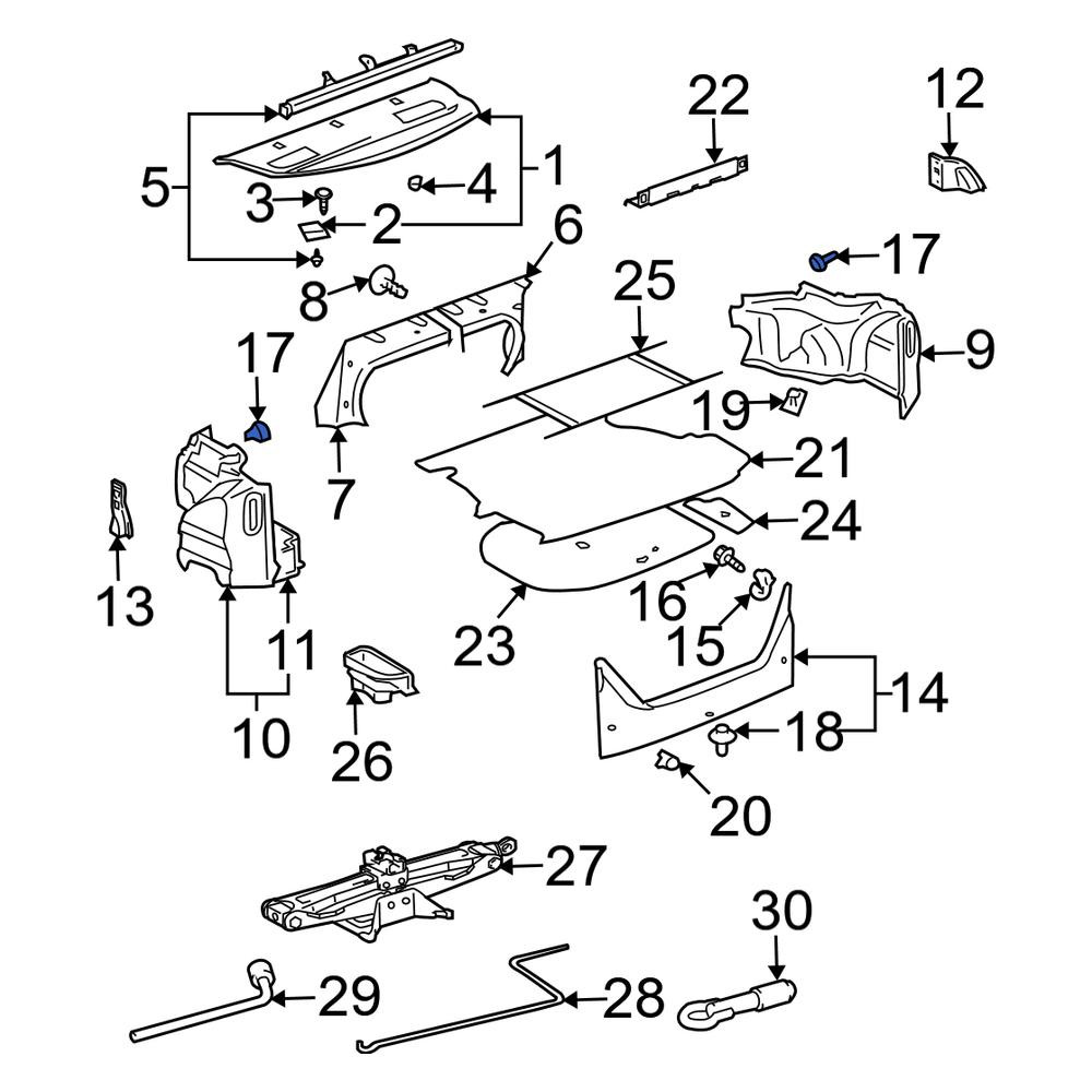 Toyota OE 9046707188 - Front Mud Flap Clip