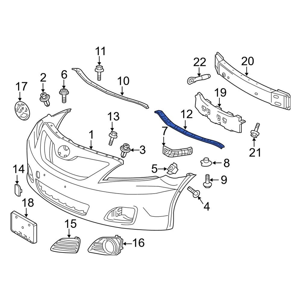 Toyota OE 5252106060 - Front Bumper Cover Bracket