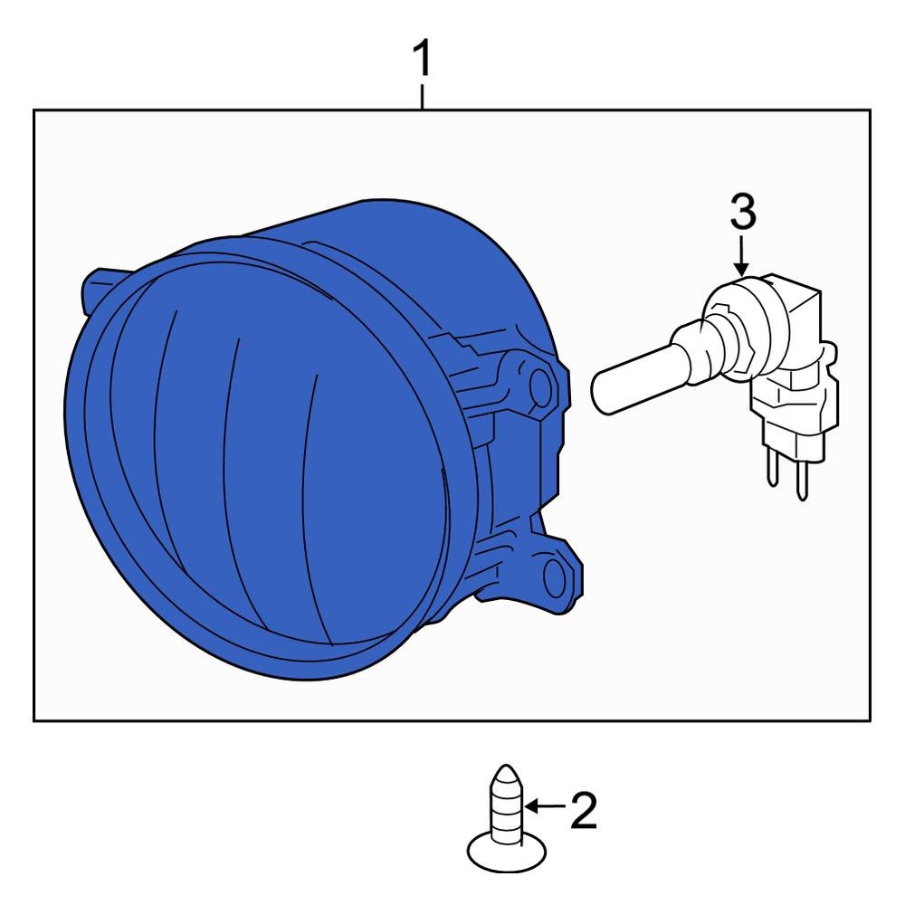 Toyota OE 812200D042 - Front Left Fog Light