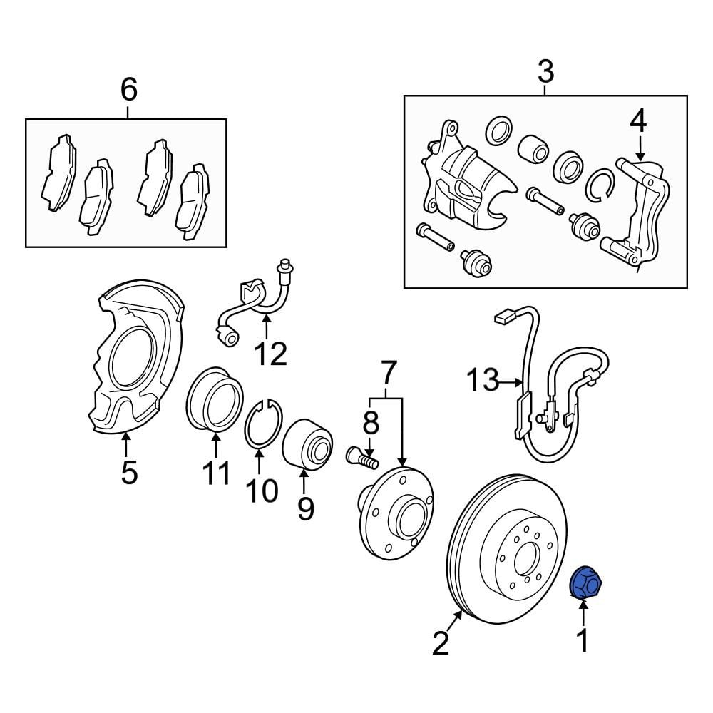 Toyota OE 9008017238 - CV Joint Nut