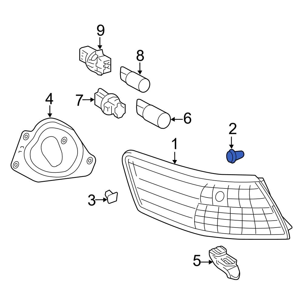Toyota OE 8149660010 - Inner Tail Light Clip