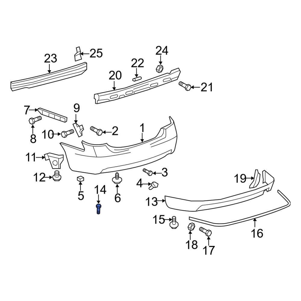 Toyota OE 753920R010 - Fog Light Trim Clip
