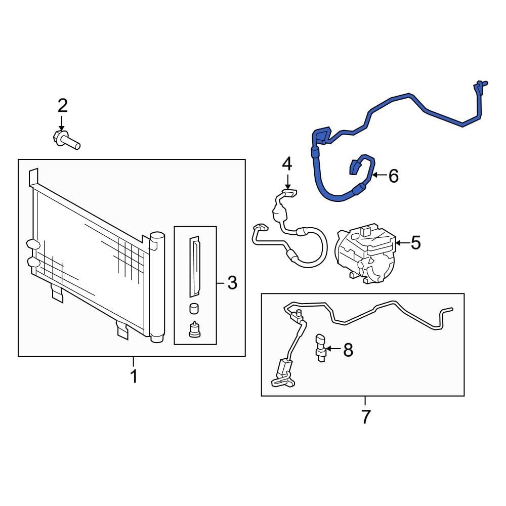 Toyota OE 8870406400 - A/C Refrigerant Suction Hose