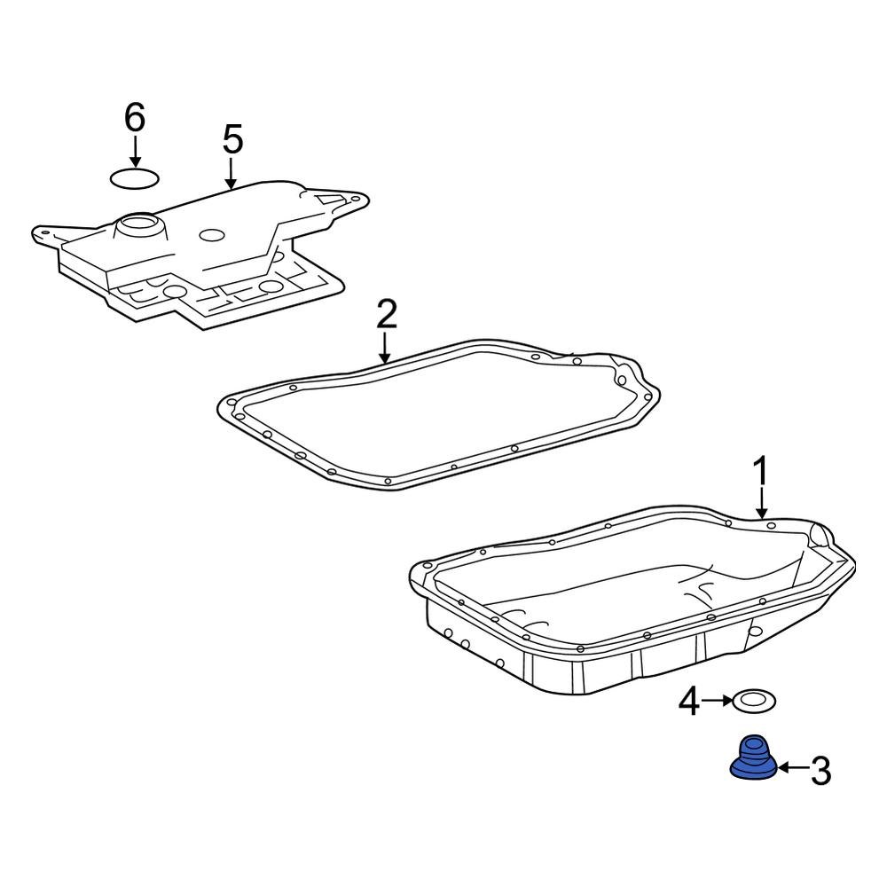 Toyota OE 9034112034 - Transmission Drain Plug