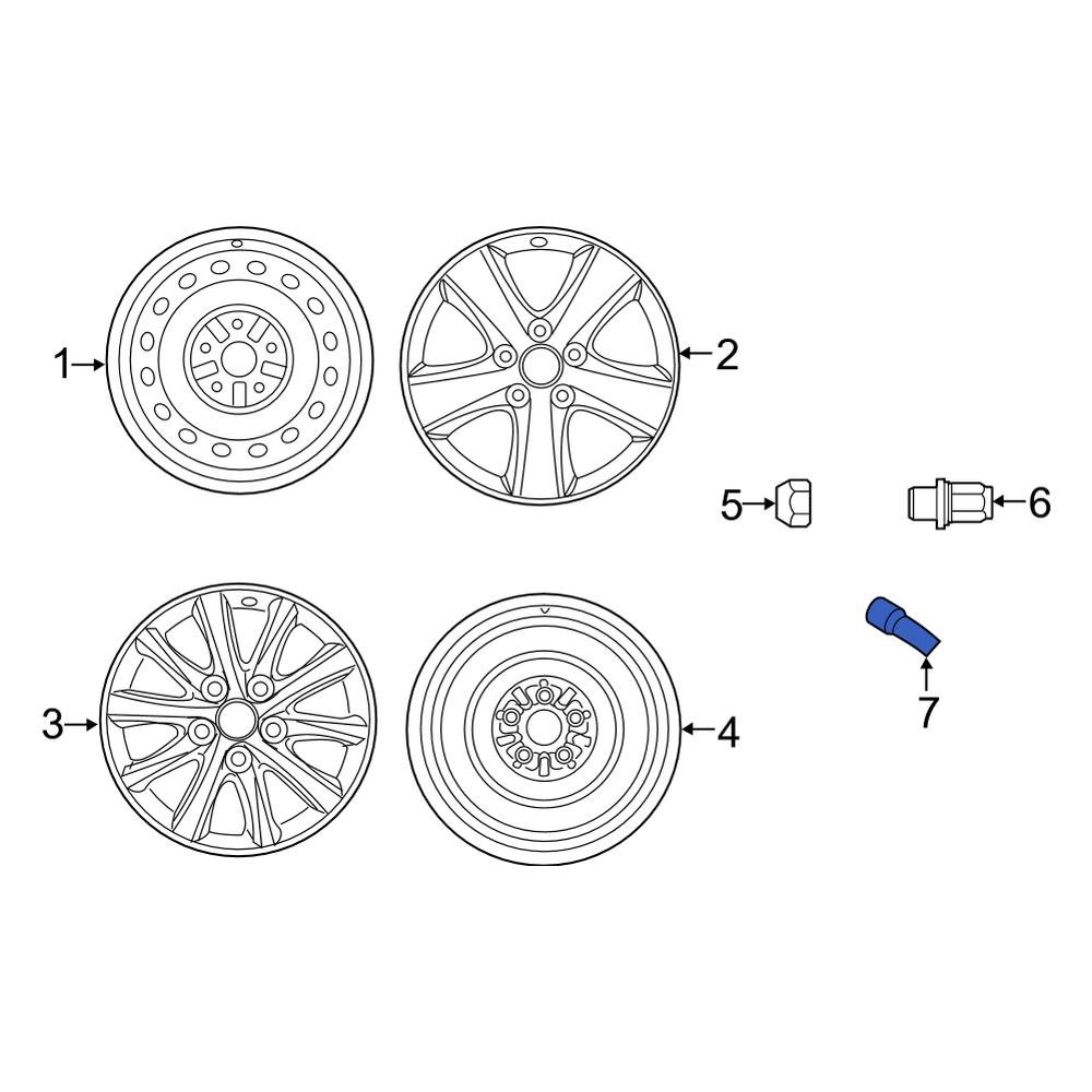 Toyota OE 9008045006 - Tire Valve Stem