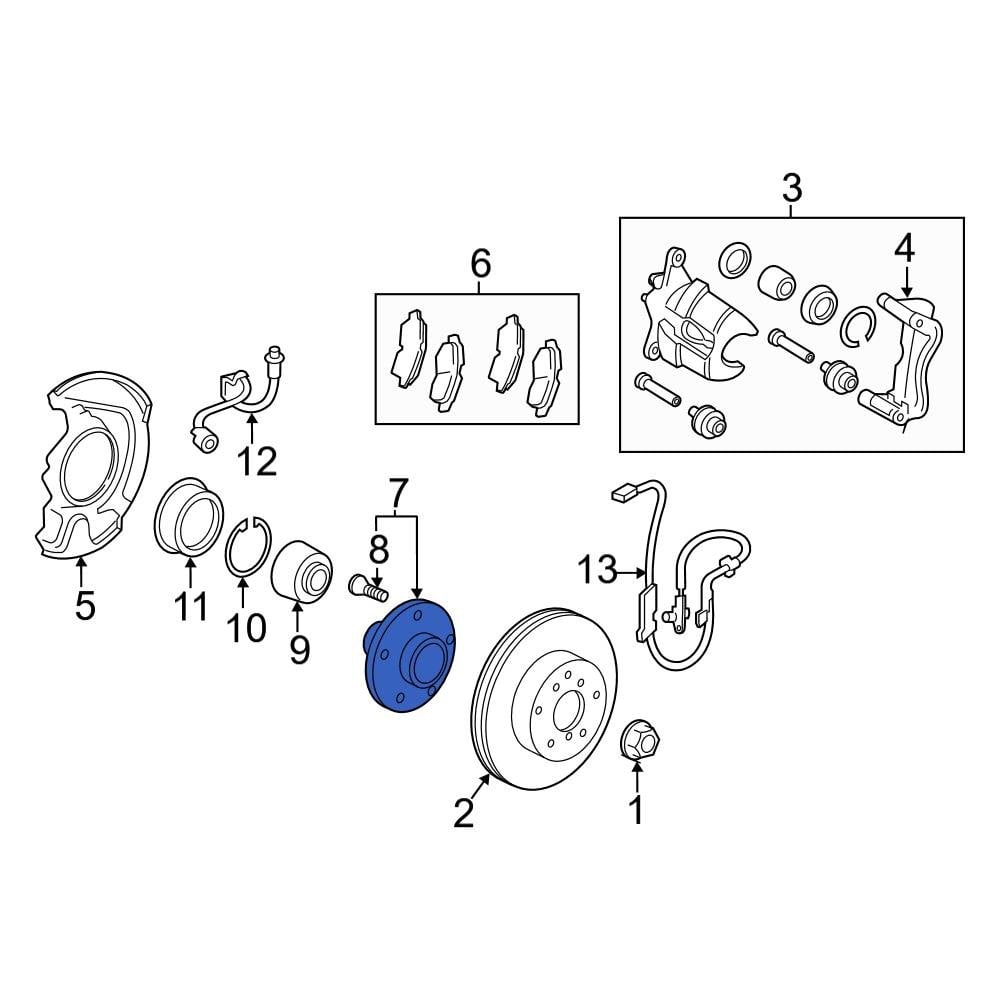 Toyota OE 4350228090 - Front Wheel Hub