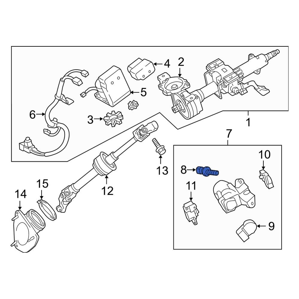 Toyota OE 4589708010 - Steering Column Housing Support Bolt