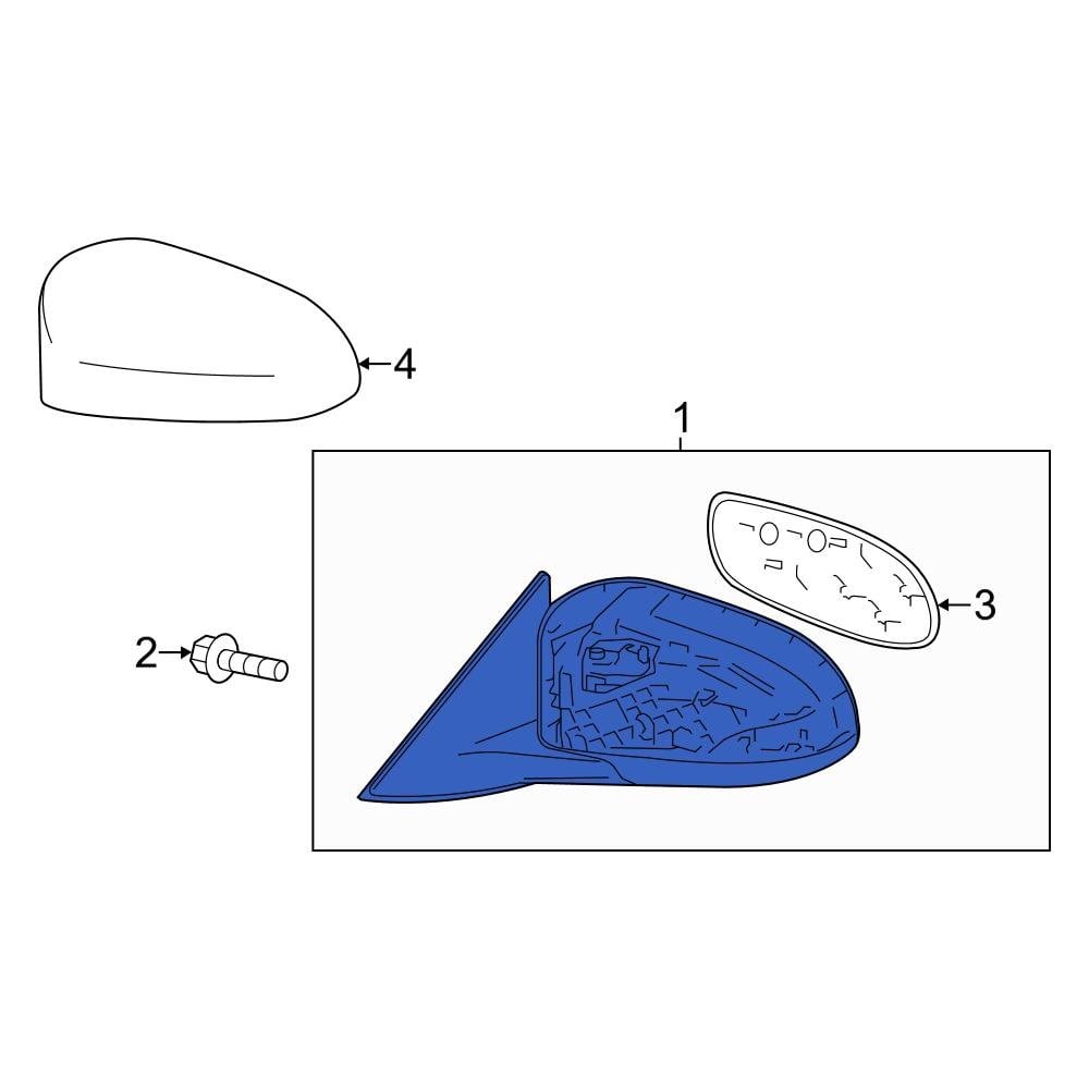 Toyota OE 8790806411 - Front Right Door Mirror