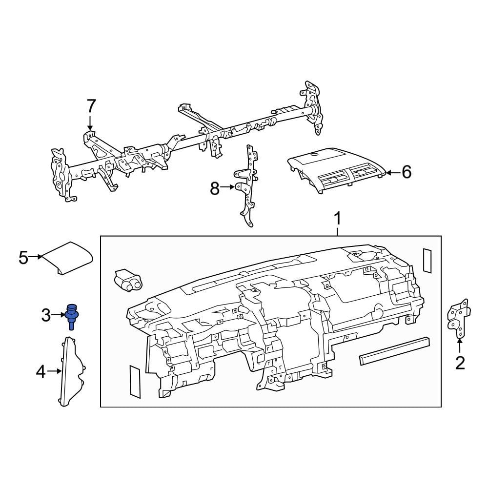 Toyota OE 5216102020 - Bumper Cover Retainer