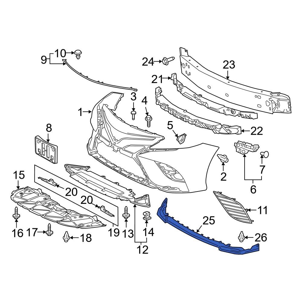 Toyota OE 7608506905 - Rear Spoiler