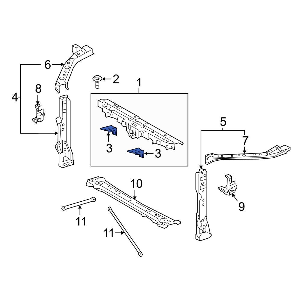 Toyota OE 5208106010 - Bumper Cover Bracket