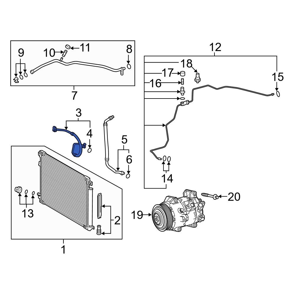 Toyota OE 8871106600 - A/C Refrigerant Discharge Hose