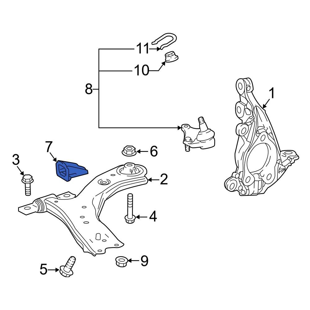 Toyota OE 4865706010 - Front Suspension Control Arm Bumper