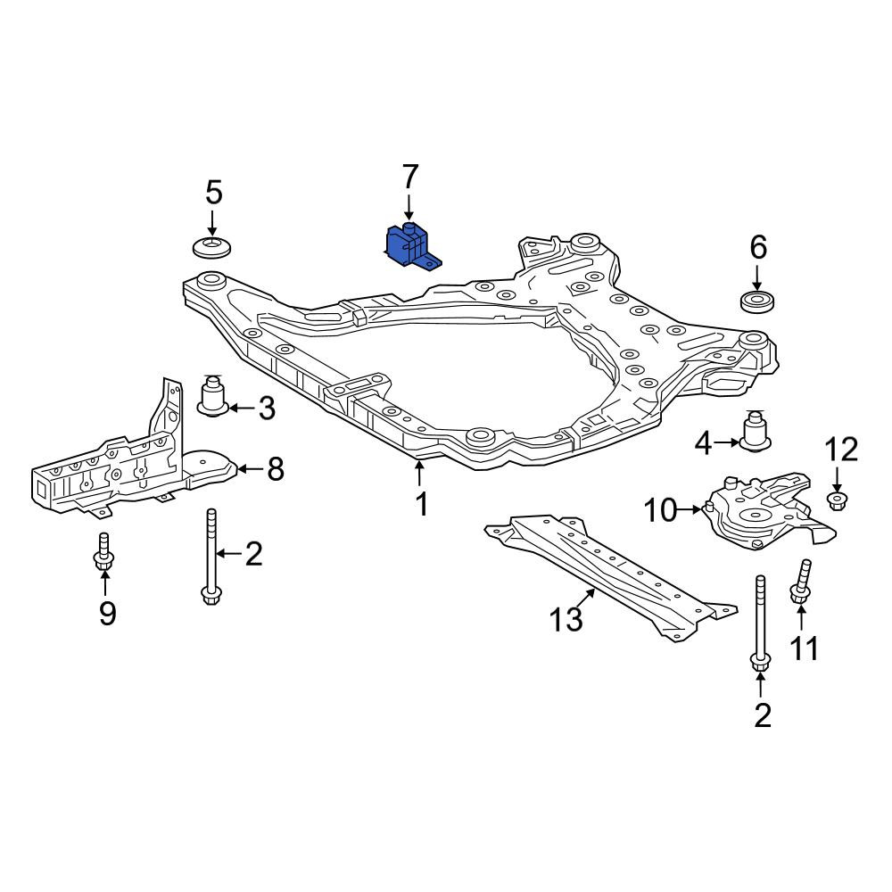 Toyota OE 5221106170 - Front Forward Suspension Crossmember Insulator