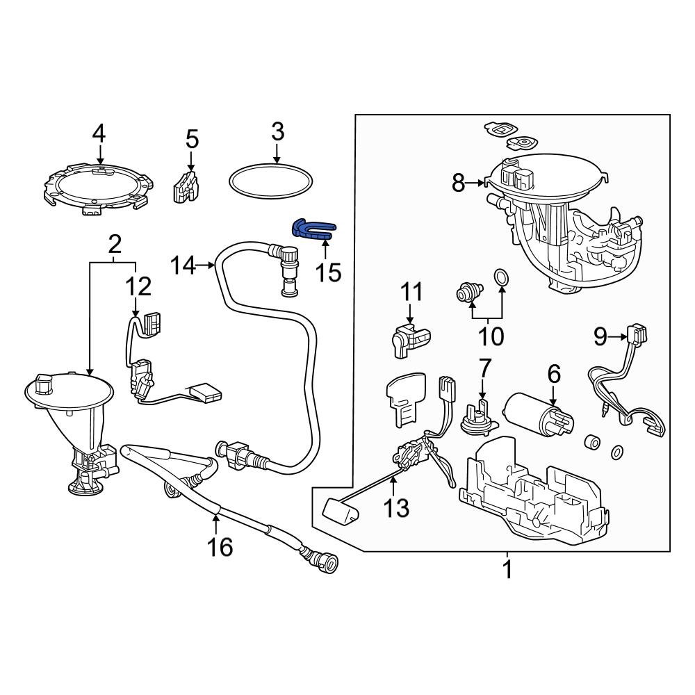 Toyota OE 7724102010 - Fuel Line Retainer