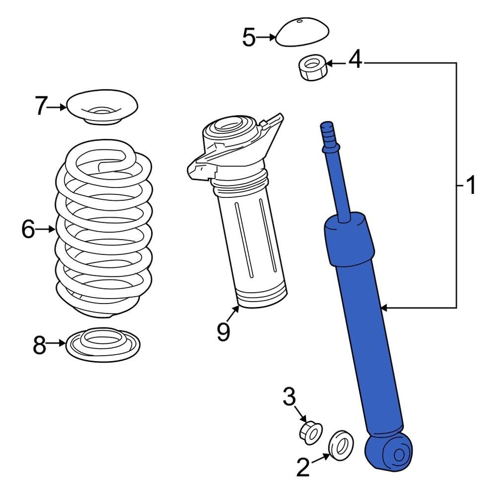 Toyota OE 485308Z055 - Rear Suspension Shock Absorber