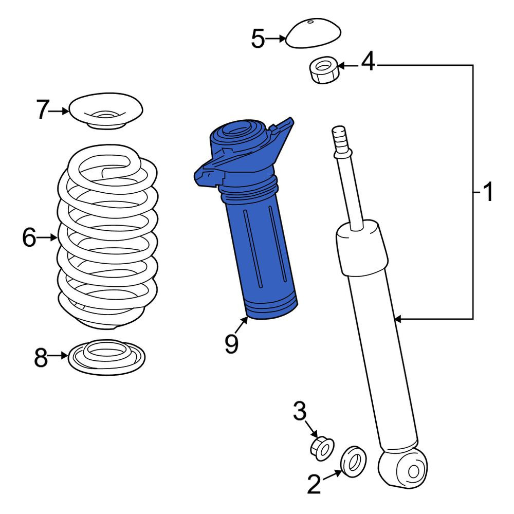 Toyota OE 4875006300 - Rear Suspension Shock Absorber Mount