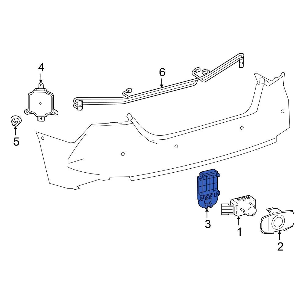 Toyota OE 8934858130 - Parking Aid Sensor Bracket