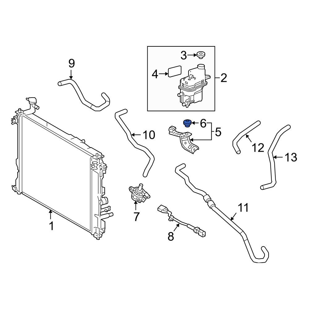 Toyota OE 9048018010 - Engine Coolant Reservoir Grommet