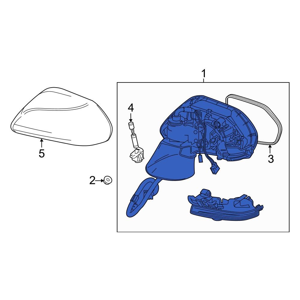 Toyota OE 8791006800 - Front Right Door Mirror