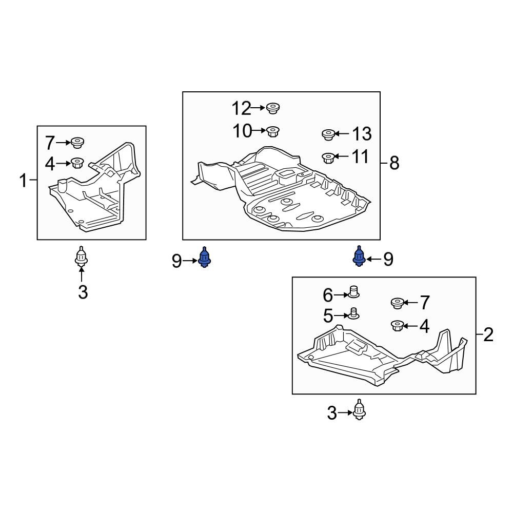 Toyota OE 9046707220 - Bumper Impact Absorber Clip