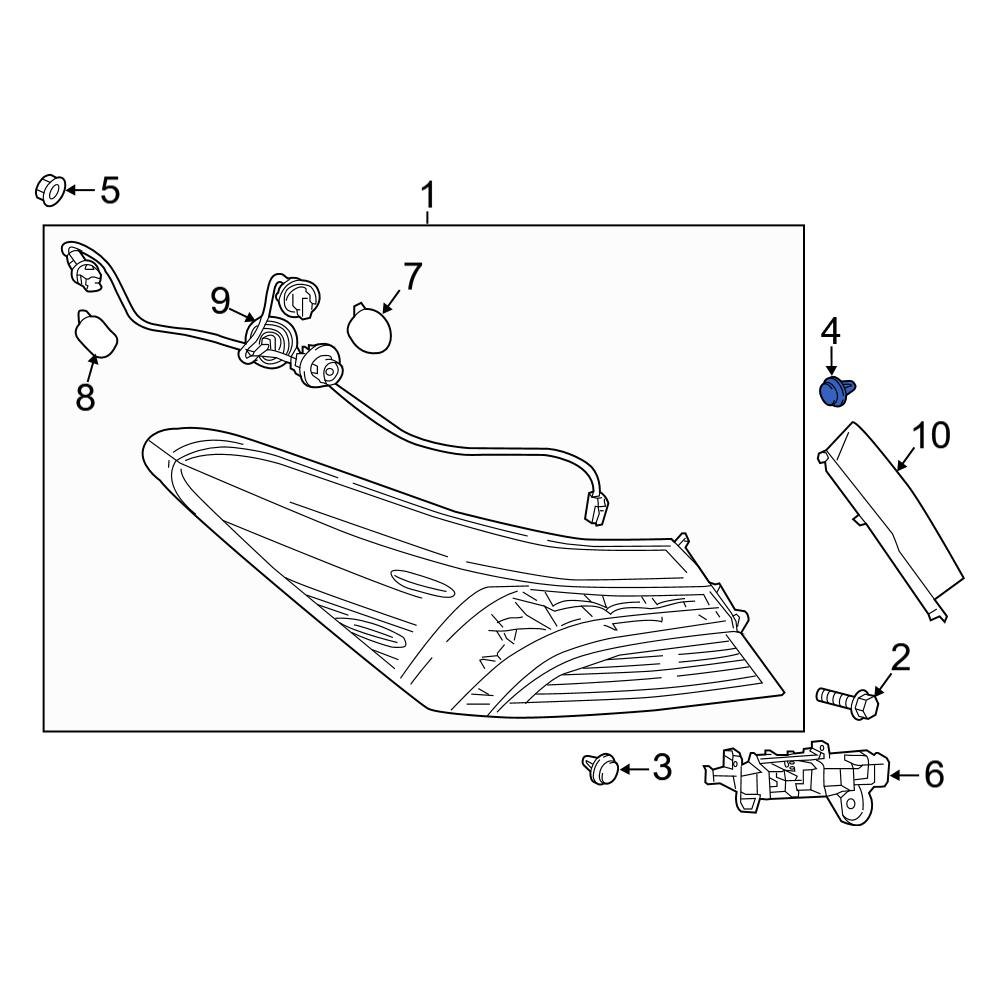 Toyota OE 8149660010 - Inner Tail Light Clip