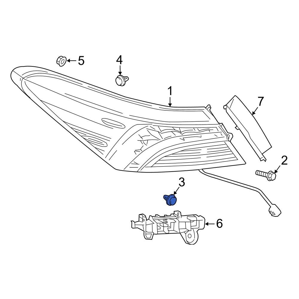 Toyota OE 8149660010 - Inner Tail Light Clip