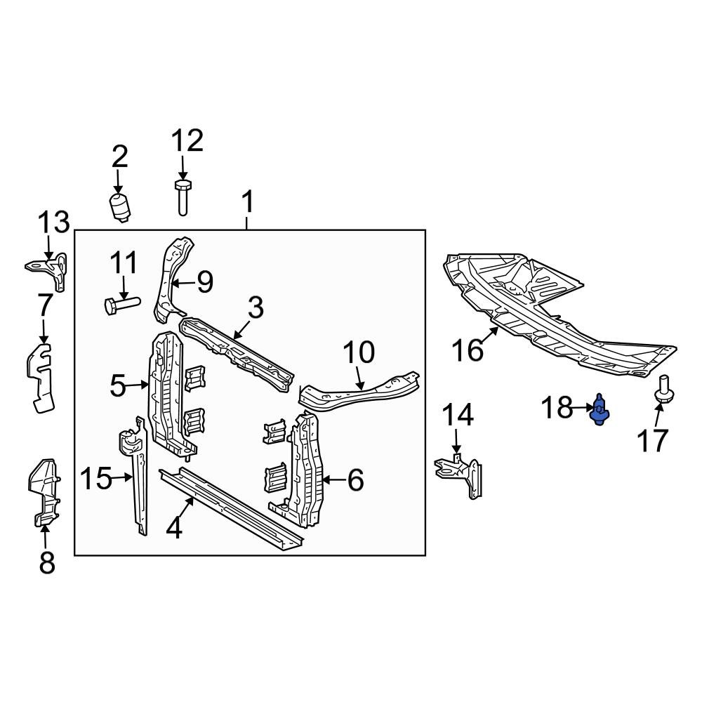Toyota OE 9046707164 - Fender Liner Retainer