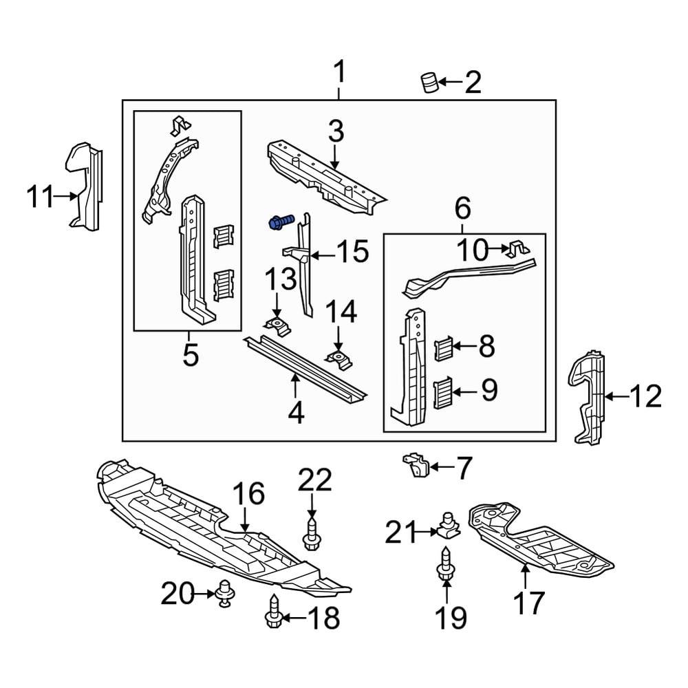 Toyota OE 5320108040 - Front Radiator Support Panel