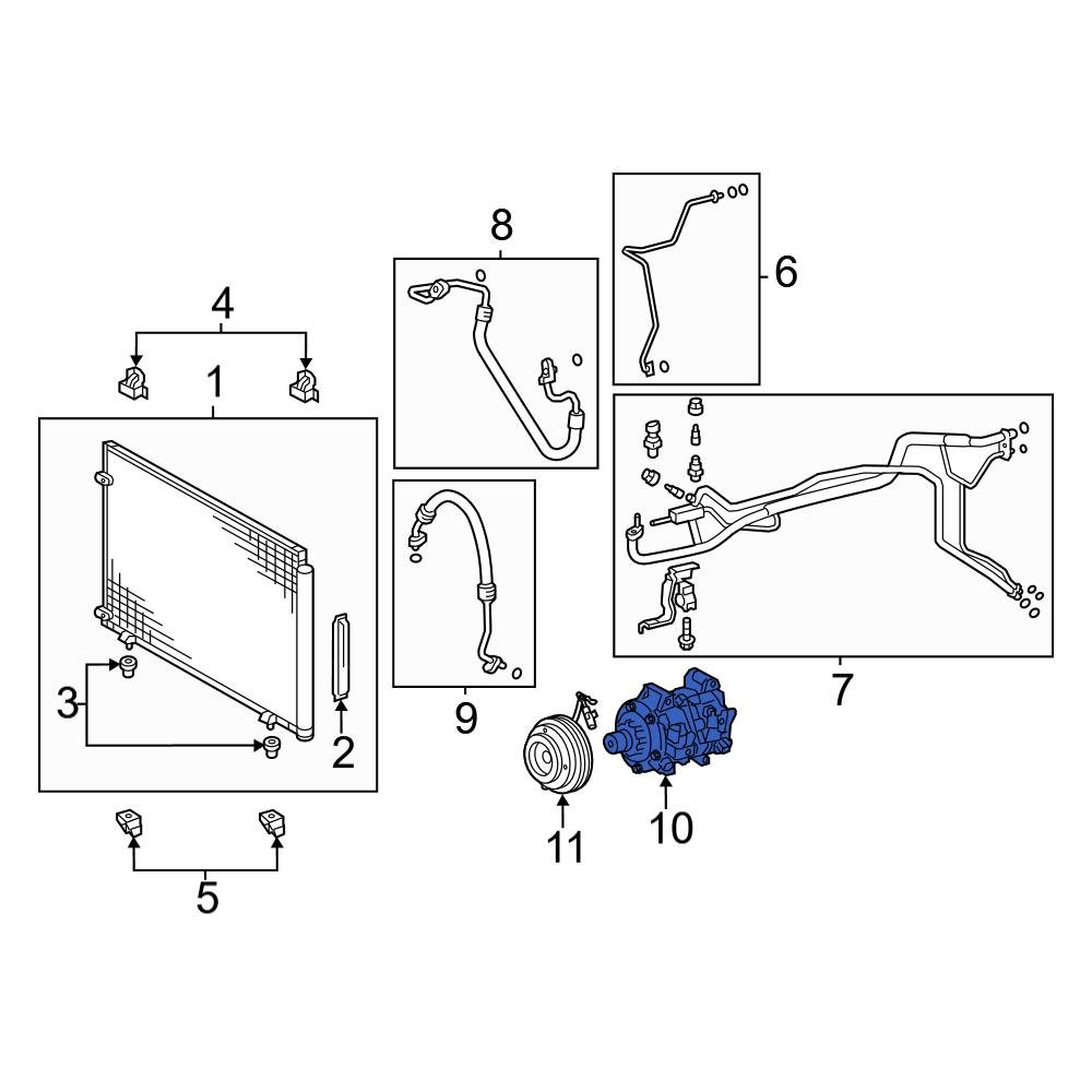 Toyota OE 883200E110 - A/C Compressor