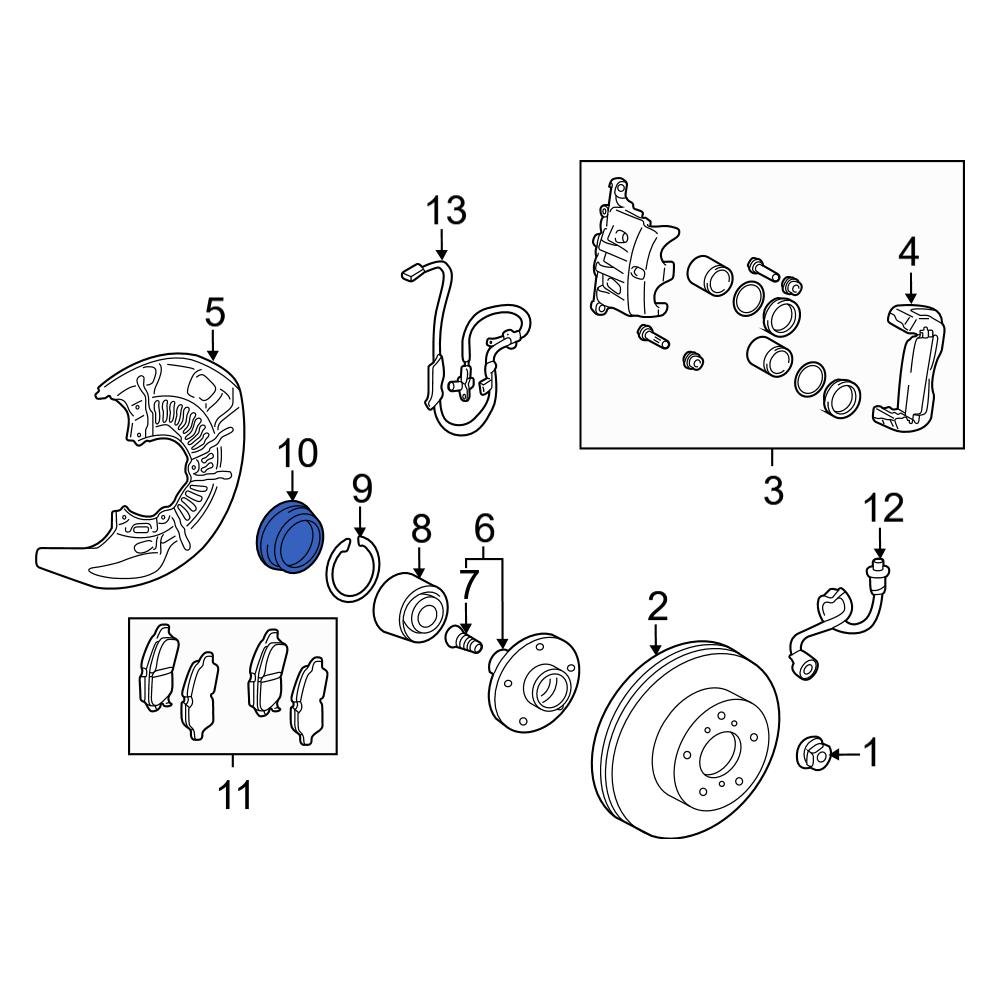Toyota OE 4324648011 - Wheel Bearing Dust Cap
