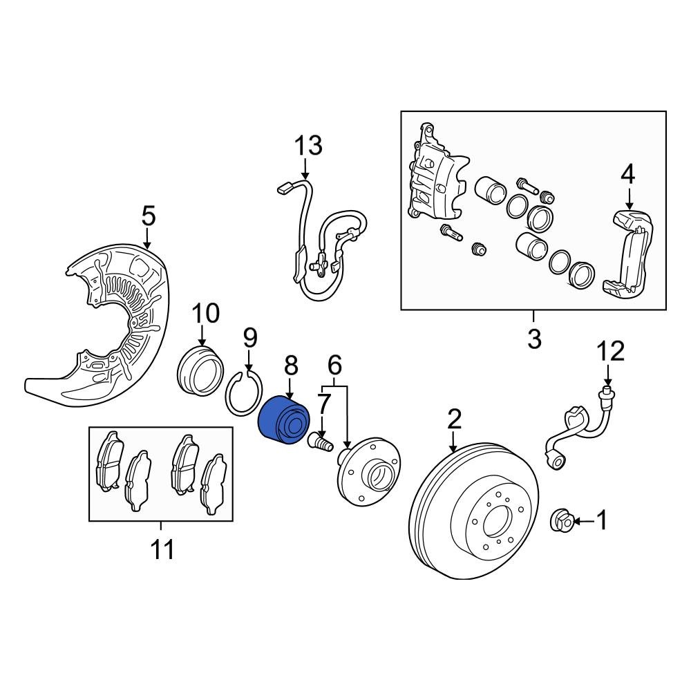 Toyota OE 90369A0002 - Front Wheel Bearing