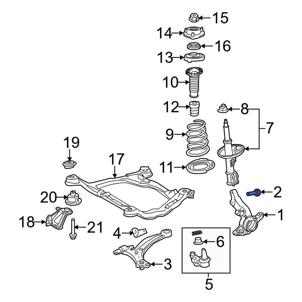 Toyota OE 9010517013 - Suspension Strut Bolt