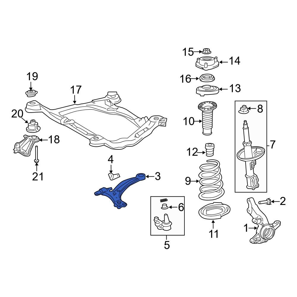 Toyota OE 4806808040 - Front Right Suspension Control Arm