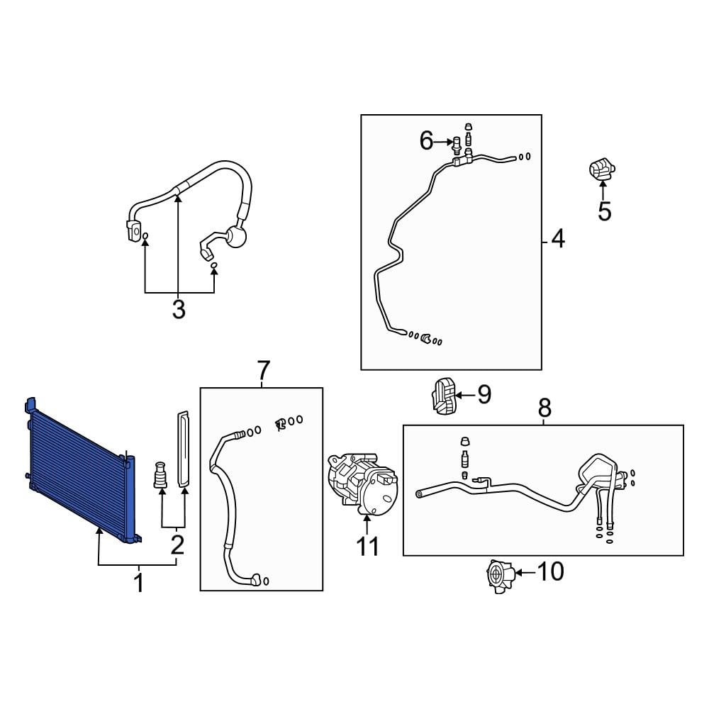 Toyota OE 884A008010 - A/C Condenser