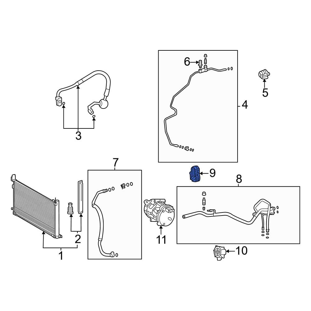 Toyota OE 8871802170 - A/C Refrigerant Line Clamp