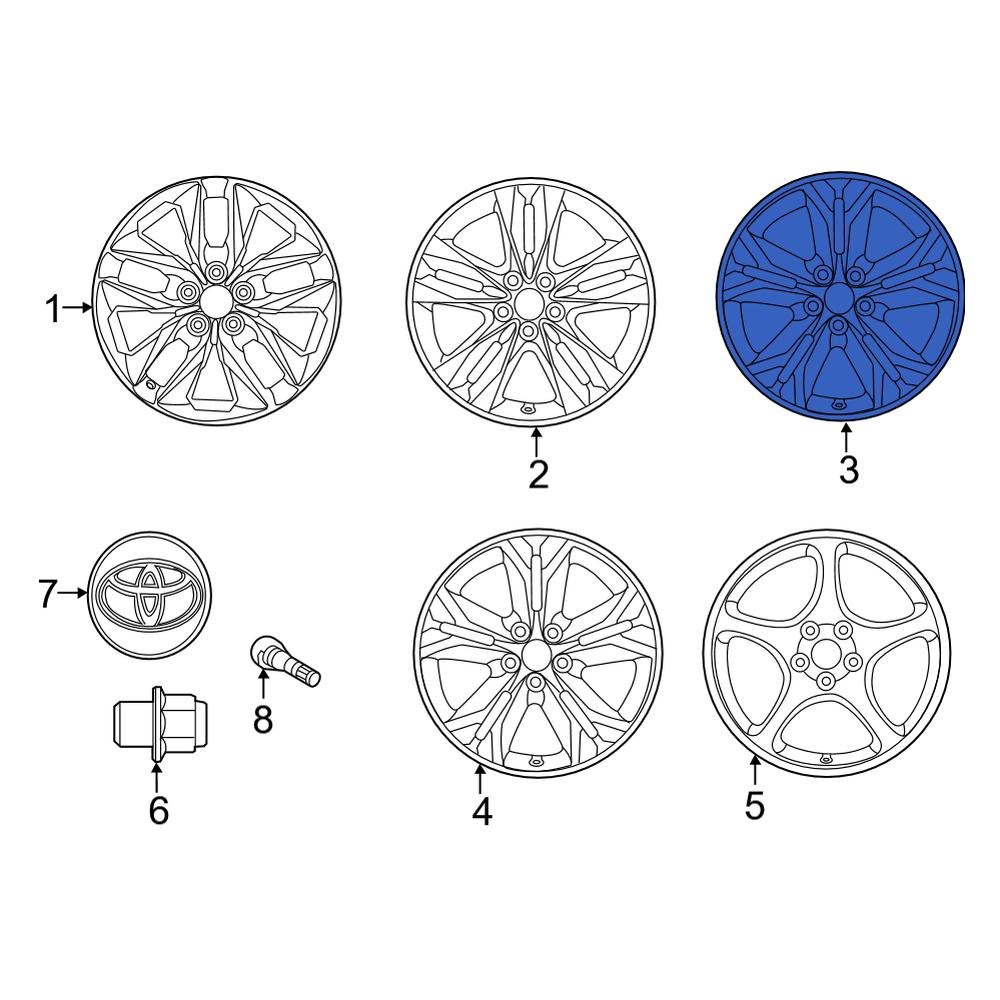 Toyota OE 4261108160 - Wheel