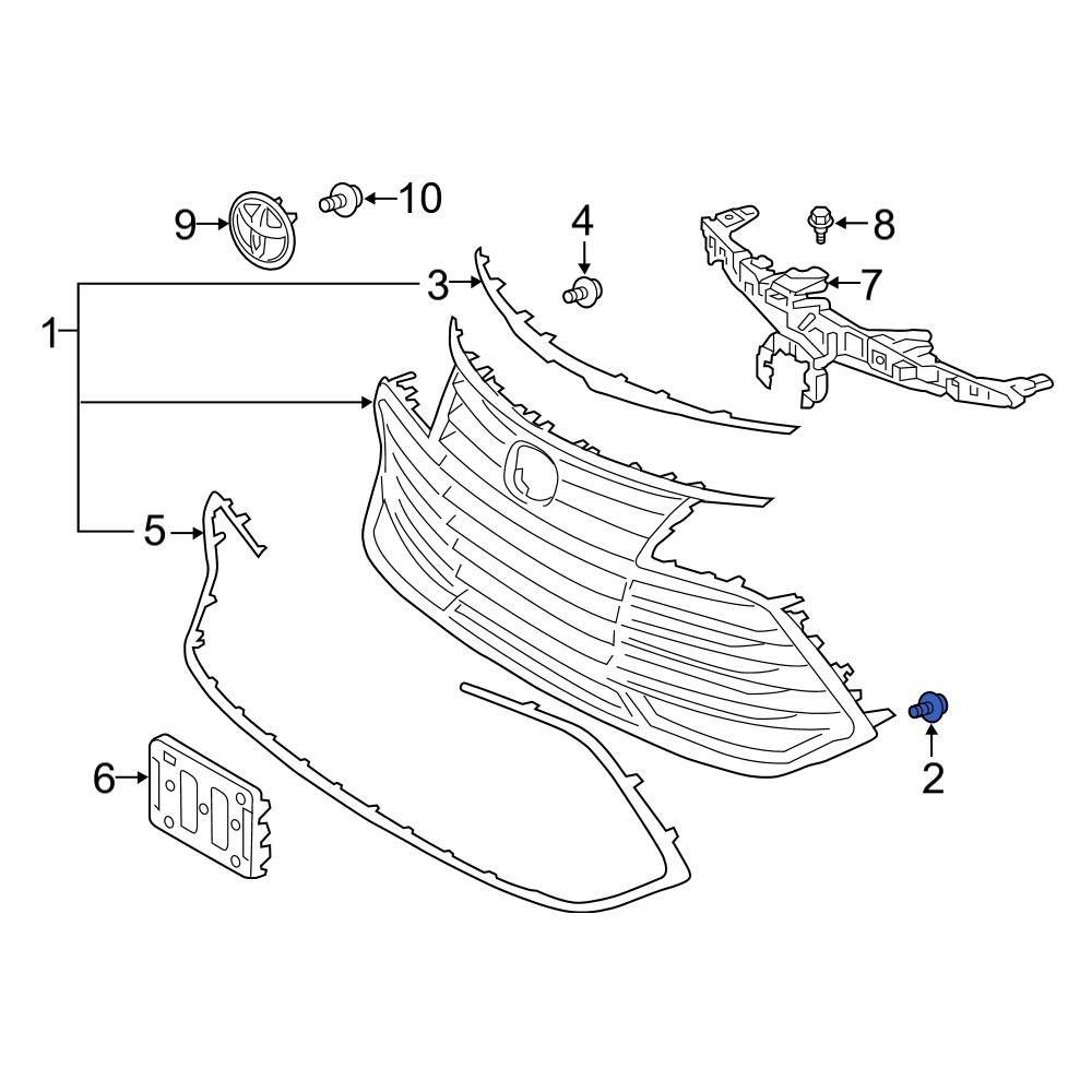 Toyota OE 9016750063 - Bumper Extension Screw