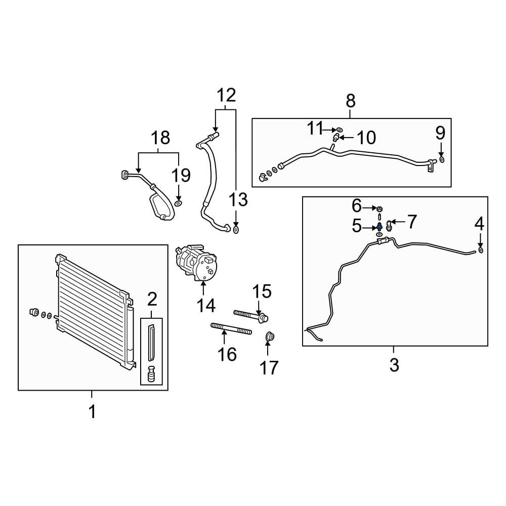 Toyota OE 8837430010 - A/C Service Valve Core