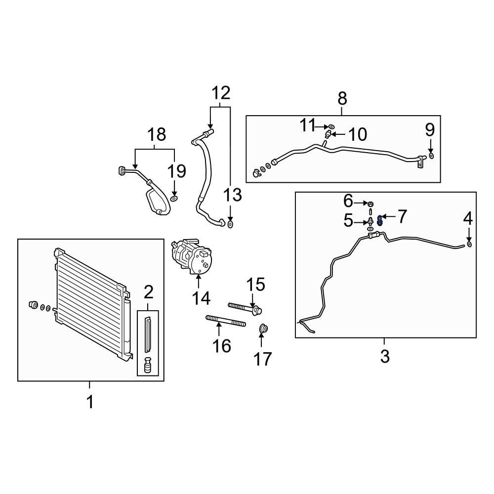 Toyota OE 8871911010 - A/C Refrigerant Pressure Sensor
