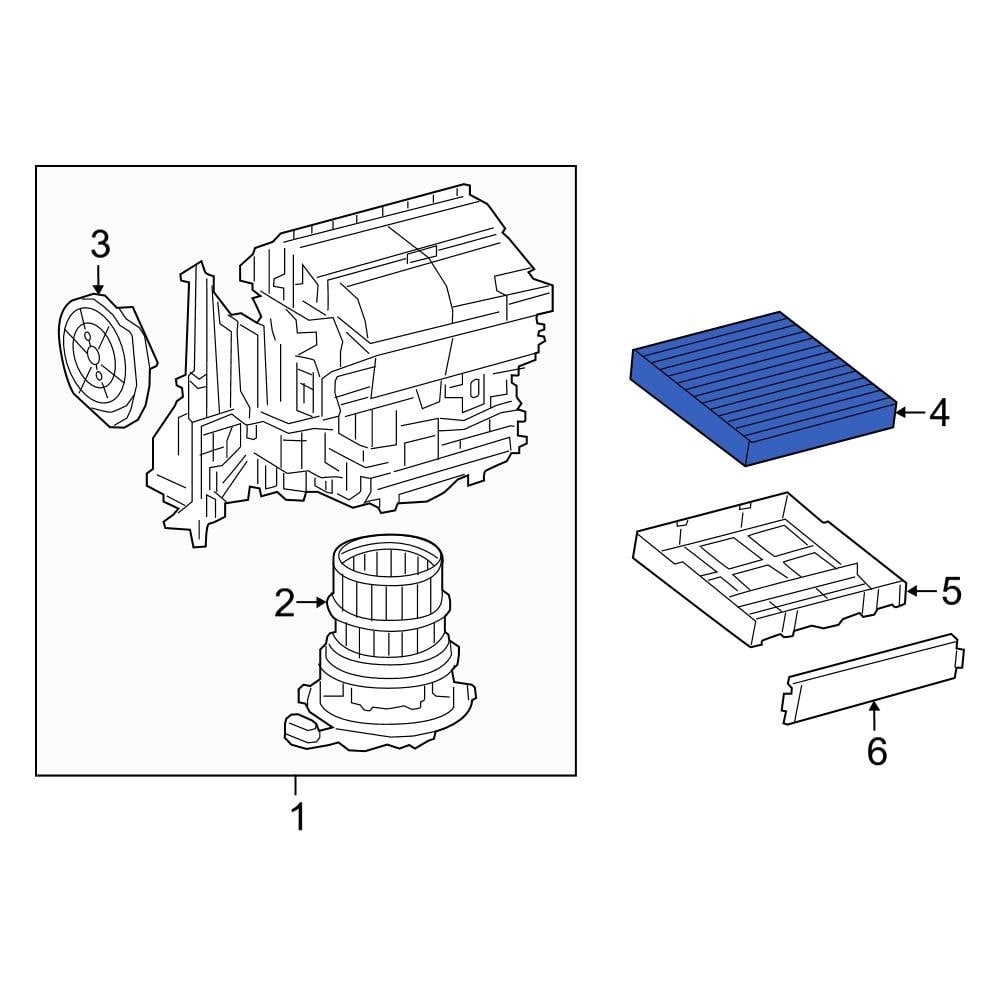 Toyota OE 871390E040 - Cabin Air Filter