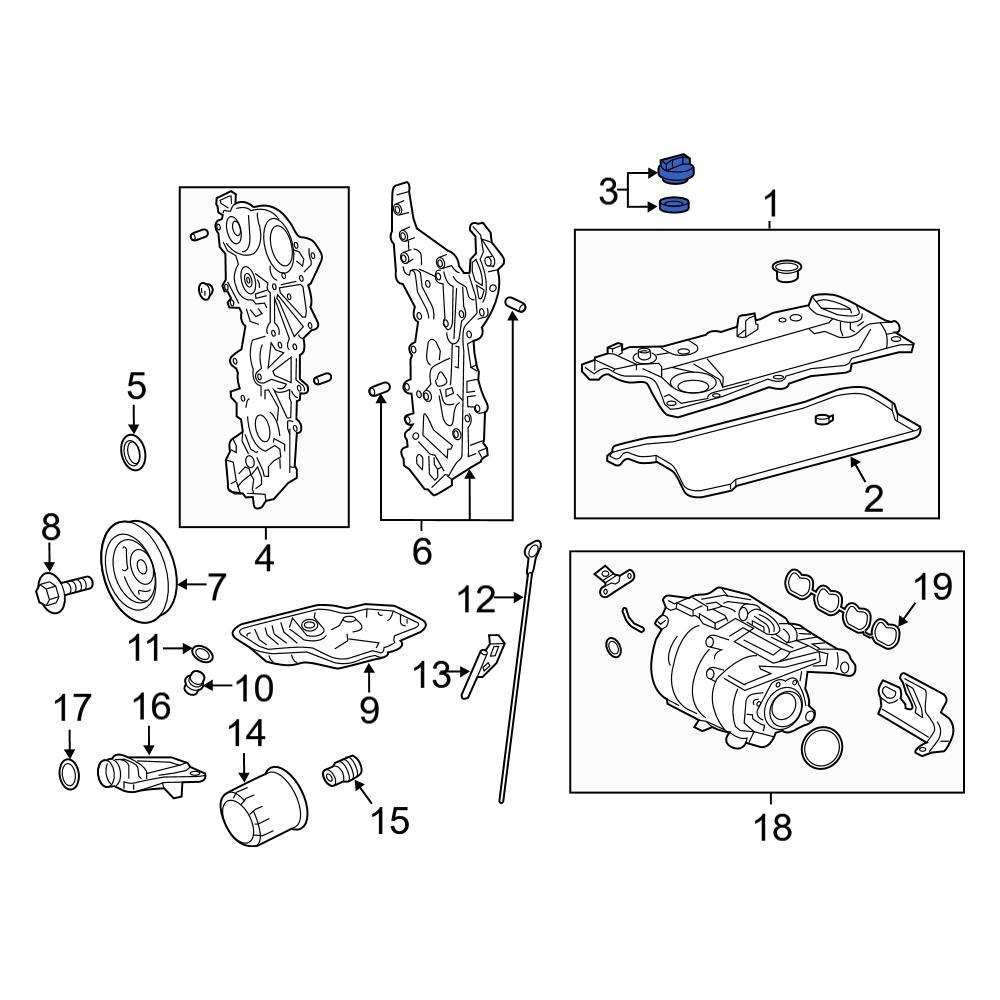Toyota OE 1218038010 - Engine Oil Filler Cap