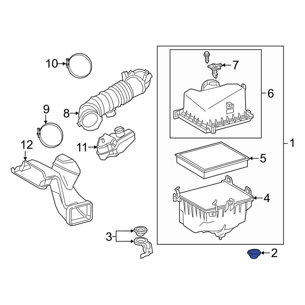 Toyota OE 1776925020 - Air Filter Housing Grommet