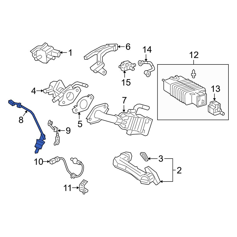Toyota OE 8946706250 - Front Oxygen Sensor