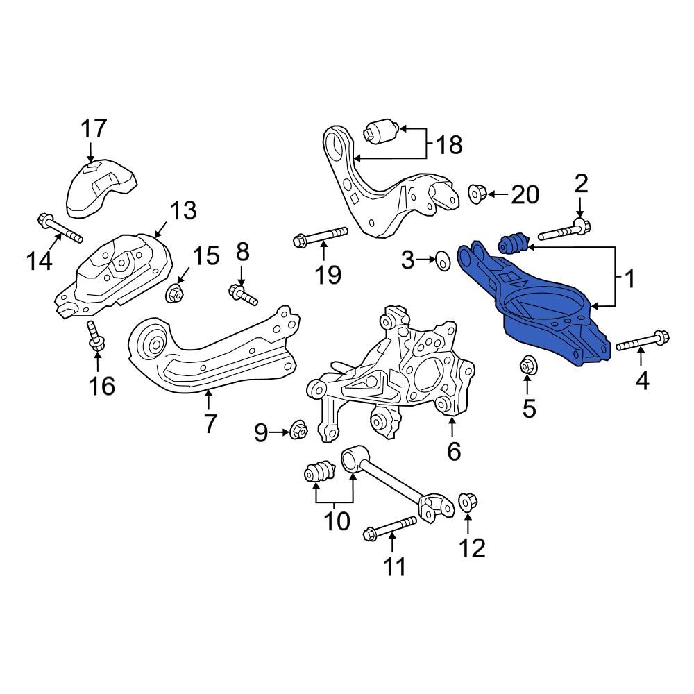 Toyota OE 4806906200 - Front Left Suspension Control Arm