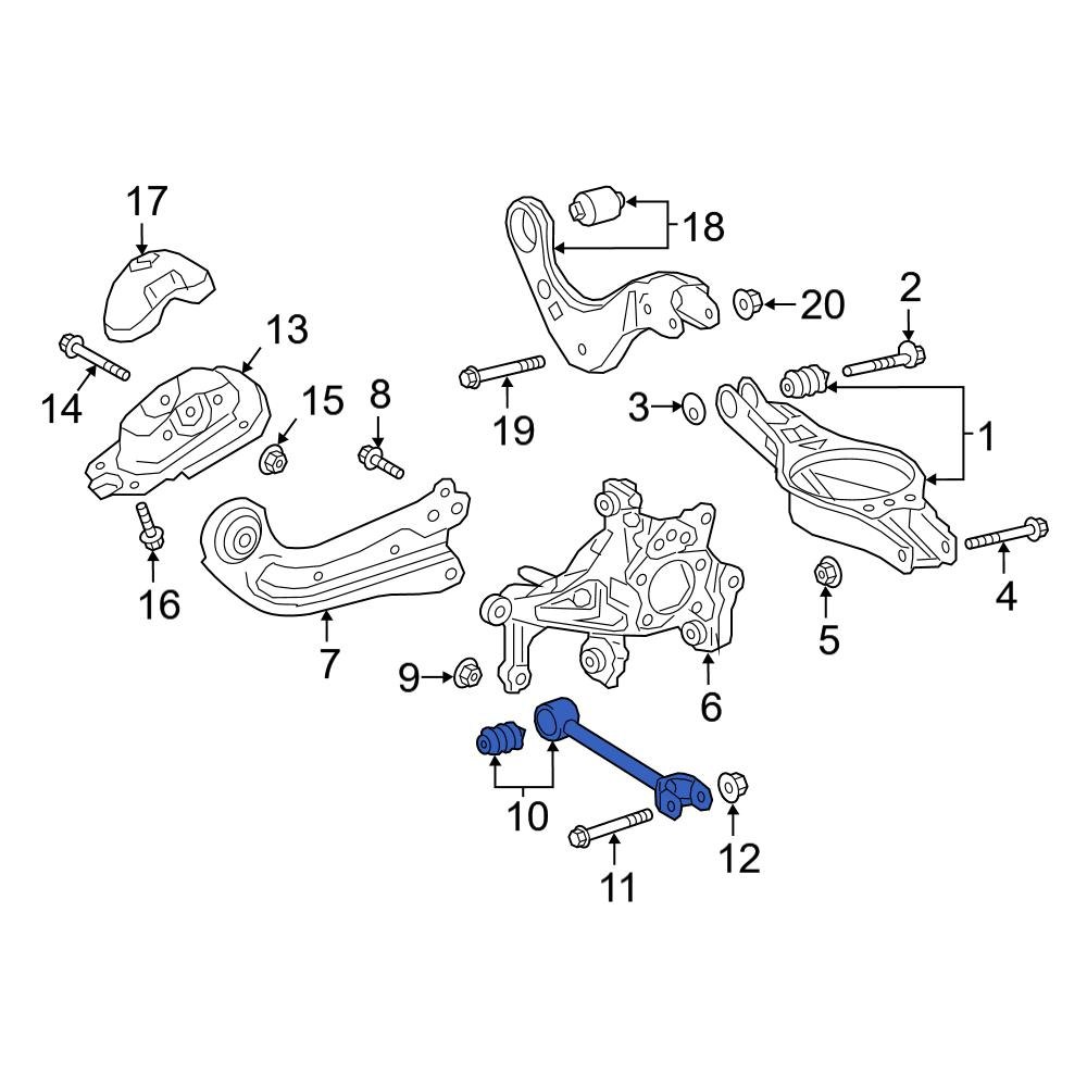 Toyota OE 4871006160 - Rear Lower Forward Suspension Control Arm