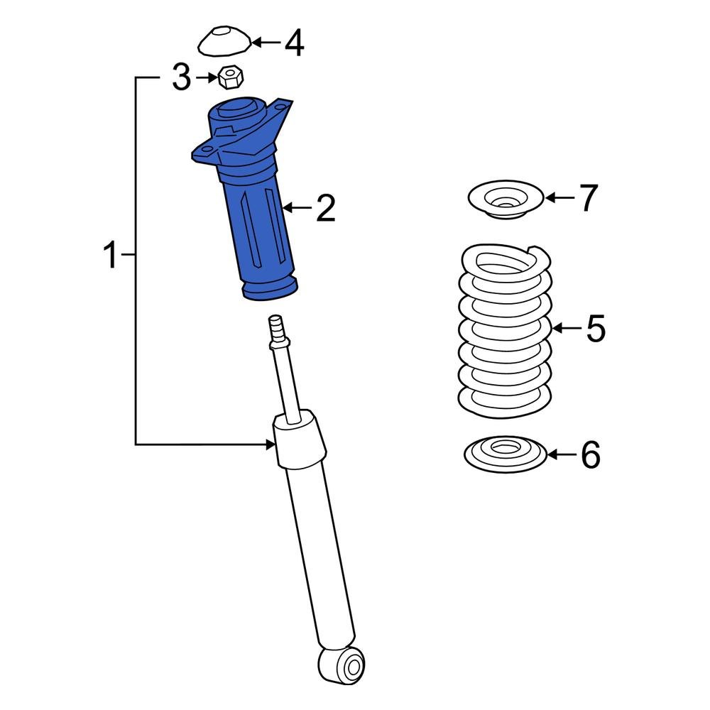 Toyota OE 4875006300 - Rear Suspension Shock Absorber Mount