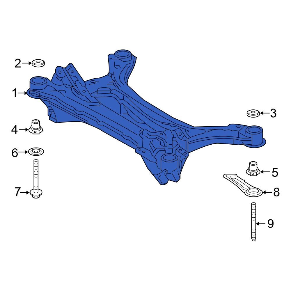 Toyota OE 5120606130 - Rear Suspension Subframe Crossmember